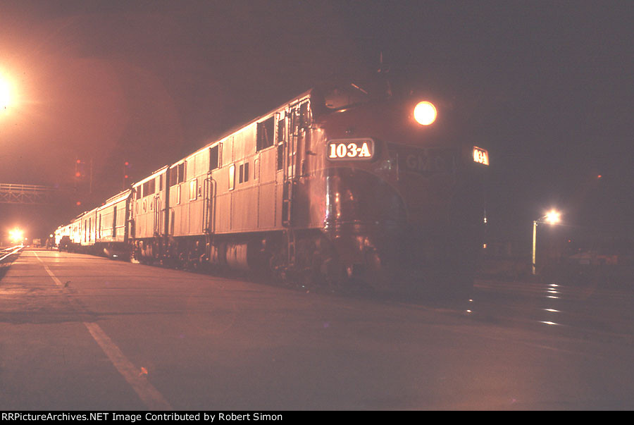 GMO 103A E7 TRAIN 5 JOLIET 4/1970